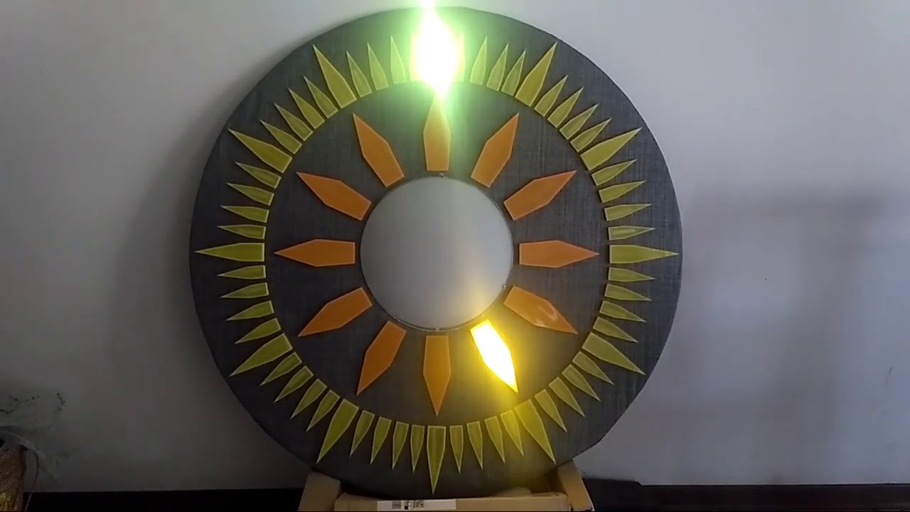 3D printed led wall clock - YouTube