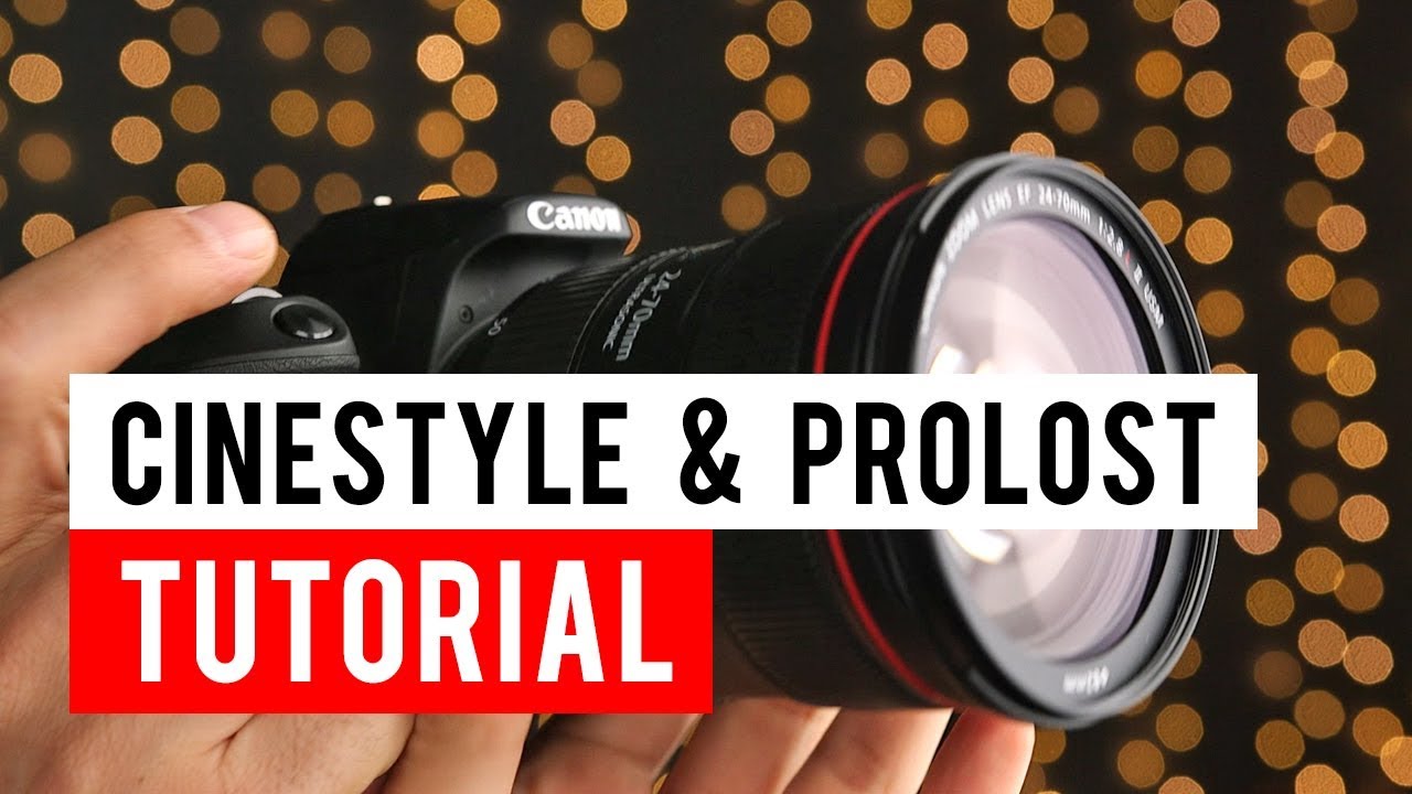 Installing Cinestyle or Prolost Flat Color Profiles on a Canon SL2 ...
