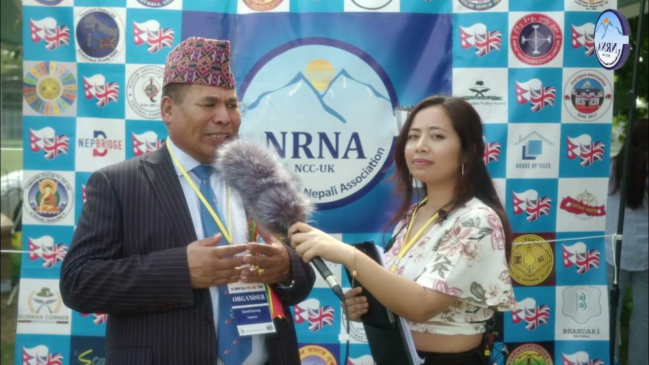 DAVID GURUNG - CHIEF PATRON NRNA UK | NRNA CUP & NEPALI FESTIVAL 2024 - YouTube
