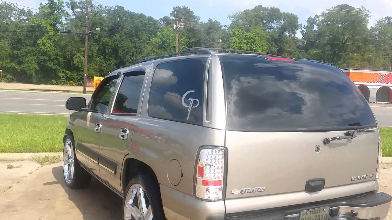 Plasti-dip back windows of my 03 Chevy Tahoe - YouTube