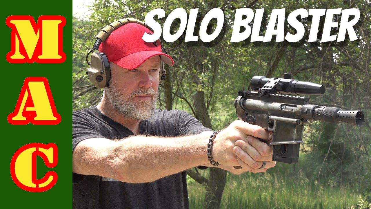 Han Solo Blaster that SHOOTS! - YouTube