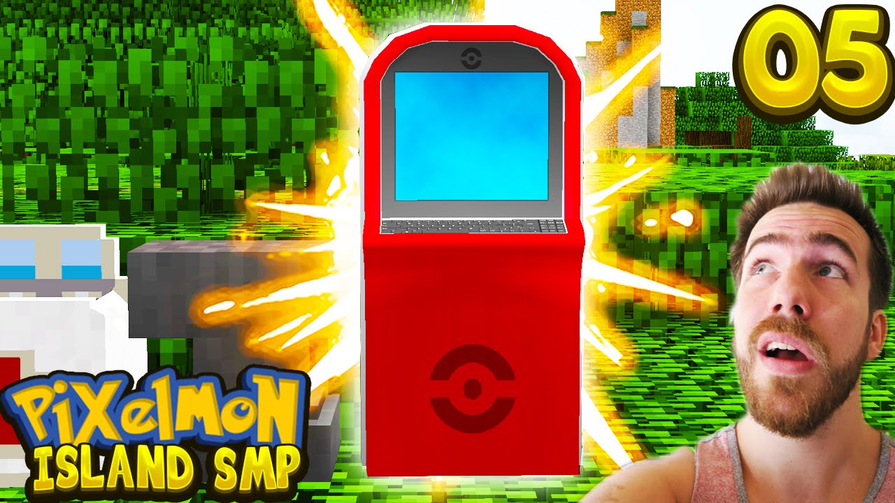 CREATING THE PC!!! | PIXELMON ISLAND SMP #5 - YouTube