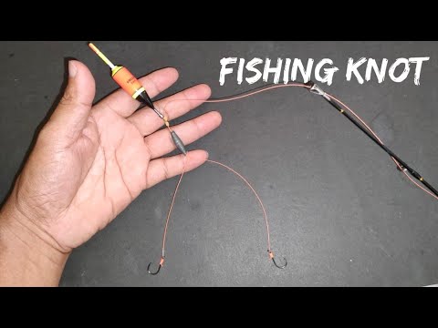 How to make a long fishing line from the main string - YouTube