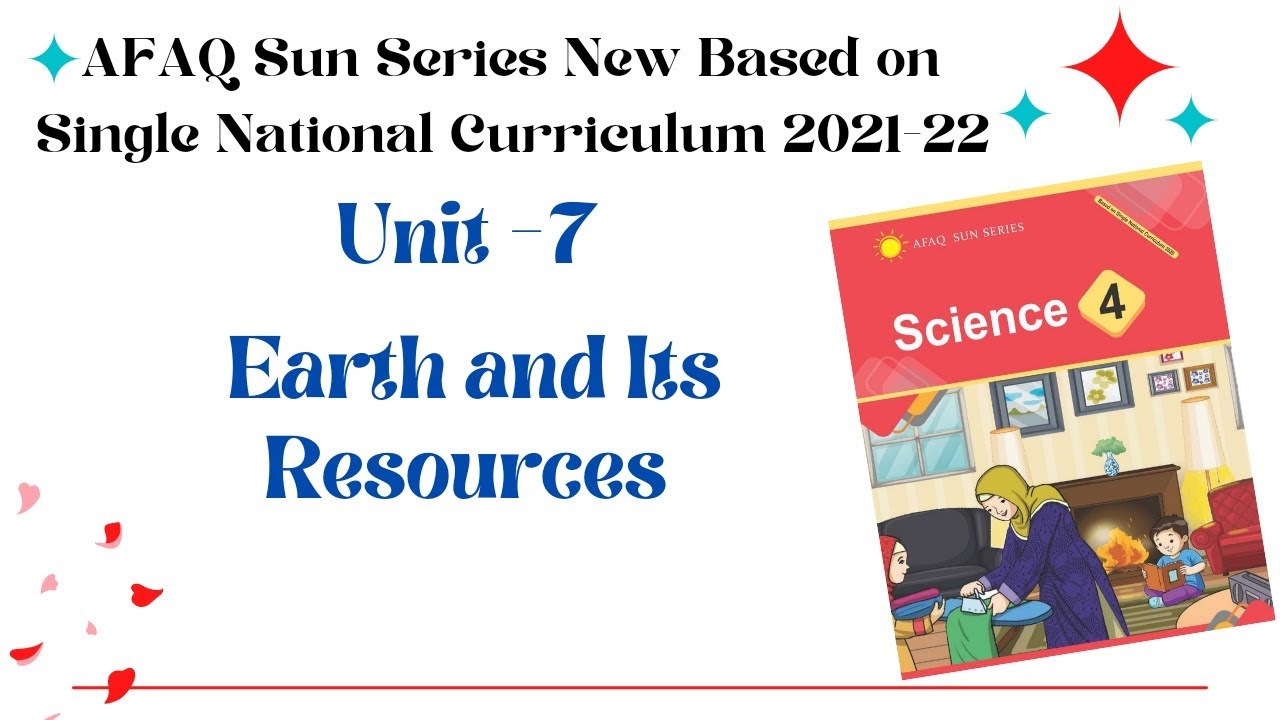 AFAQ Science Class 4 Unit 7 Earth and its Resources Sun Series New ...