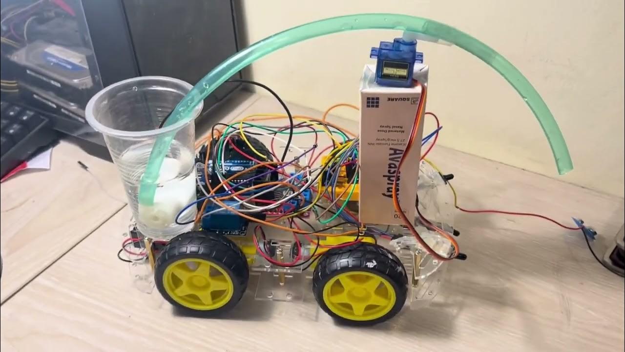 CSE461 Project Group2: Autonomous Fire Fighting Robot - YouTube