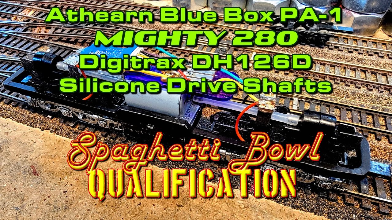 Athearn PA1 Mighty 280 Spaghetti Bowl Qualification - YouTube