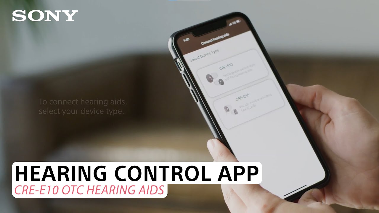Sony | CRE-E10 Over-the-counter (OTC) Hearing Aid - Hearing Control App - YouTube