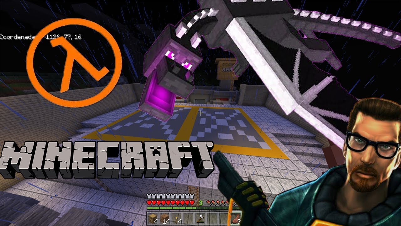 MINECRAFT Mapa de HALF-LIFE y vamos por el ENDER DRAGON de la series ...