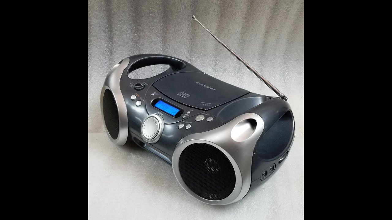 Memorex Mp3142 Portable Cd mp3 Player Am Fm Radio Boombox - YouTube