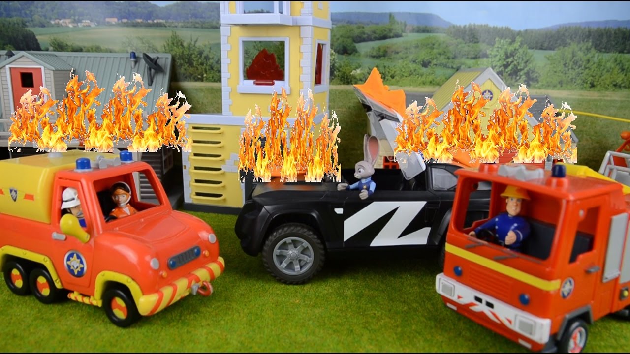 Fireman Sam Episode huge Fire Rescue Video Animation fire truck - YouTube