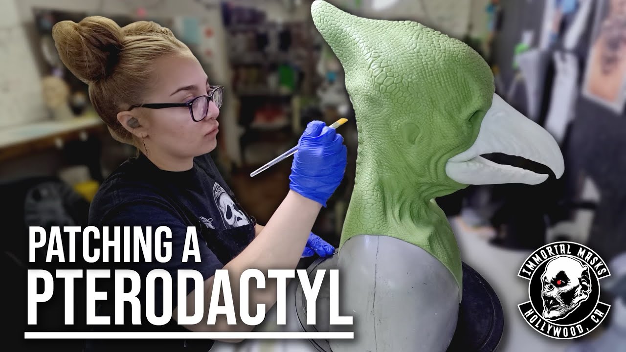 Patching a full silicone mask - YouTube