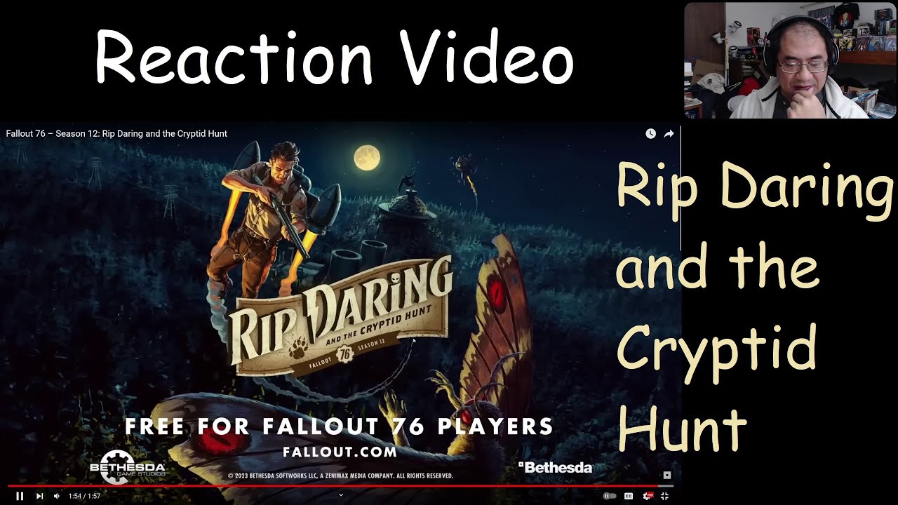 Fallout 76 Season 12: Rip Daring and the Cryptid Hunt | Reaction Video ...