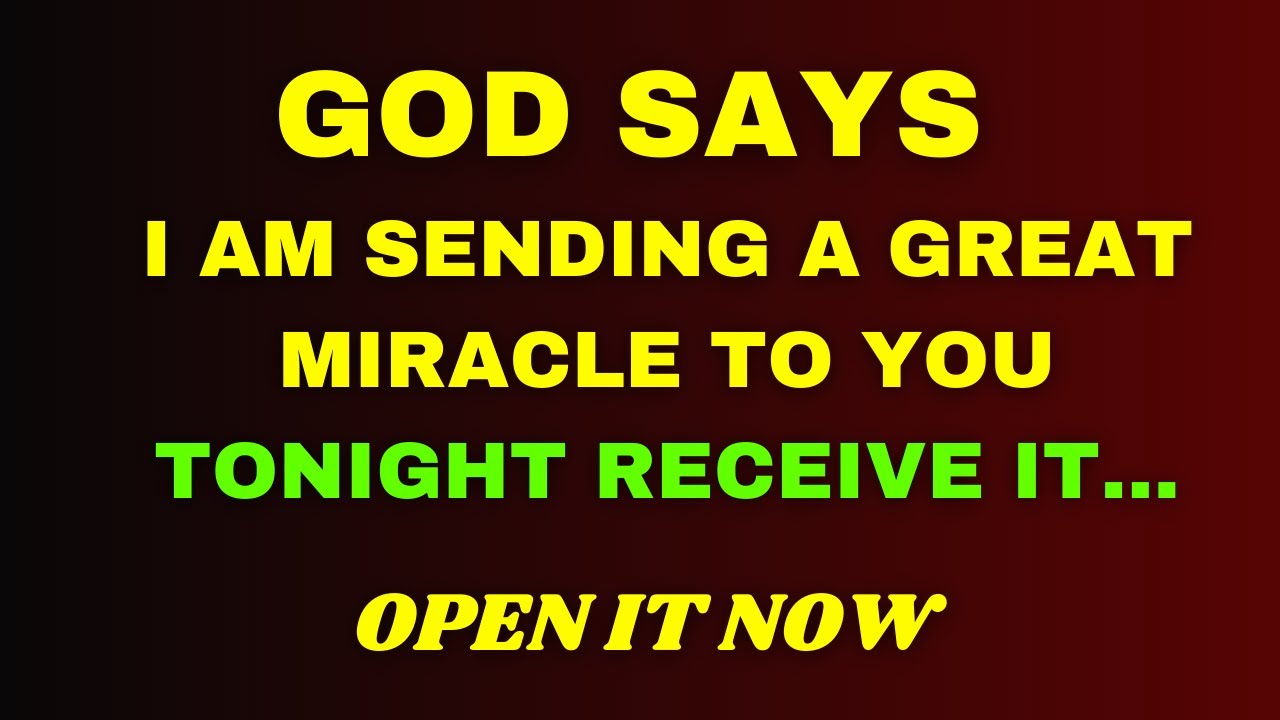 You will receive a great miracle tonight💸 God's message & blessings ...