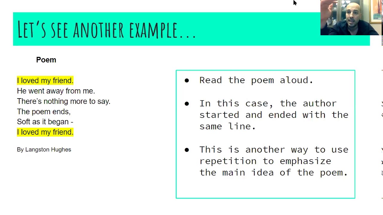 Repetition Poems Poetry Lesson 3 Repeating & Patterns | Greenwich