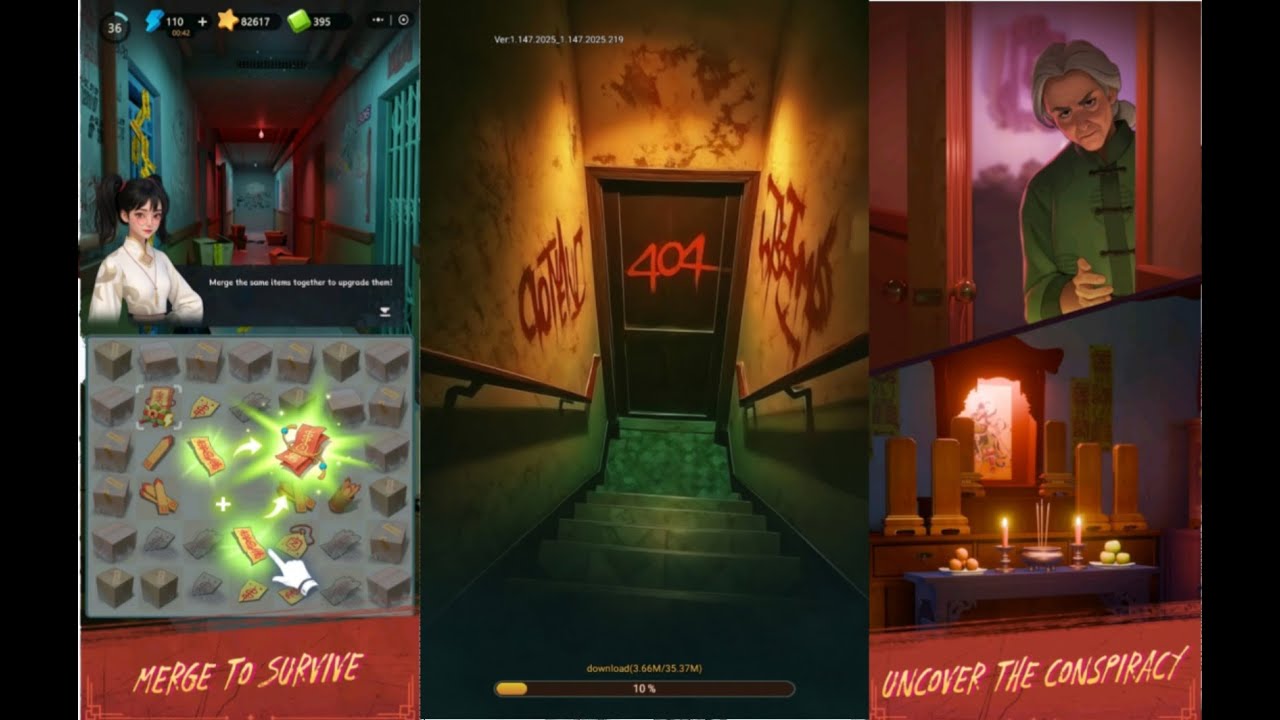 Haunted Merge: Horror Story #merge #games - YouTube