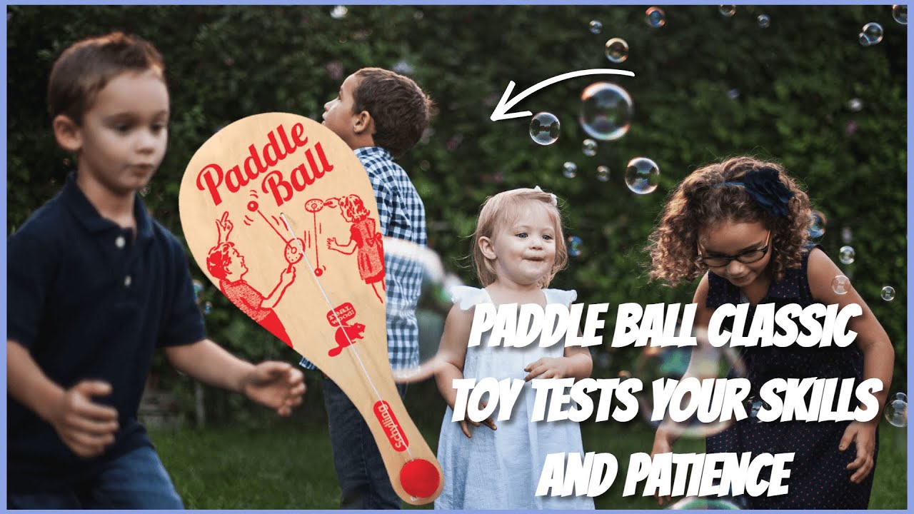 Paddle Ball Toy - YouTube