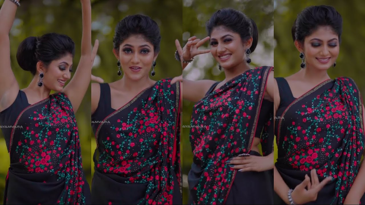 Mallu Actress Drishya Raghunath Beautiful Look in Saree - YouTube