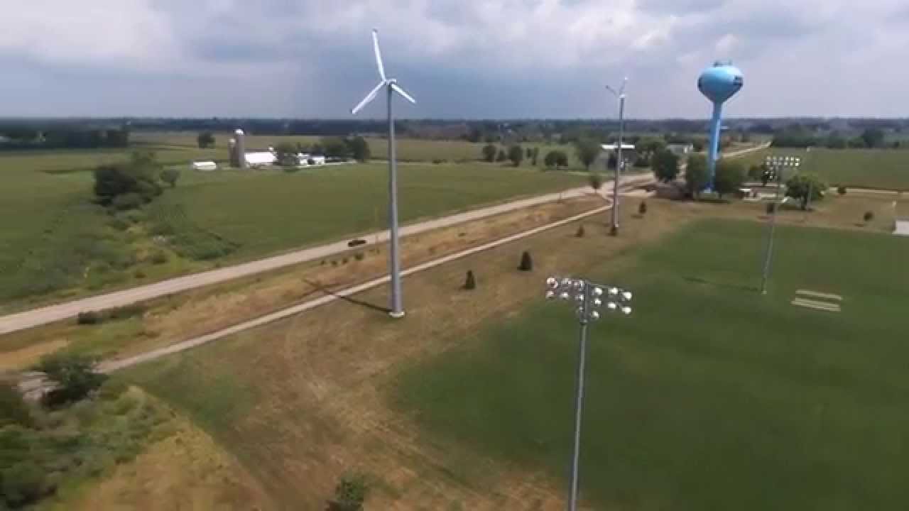 Bebop Drone, Zeeland Mi, Helder Park with Wind Turbines - YouTube