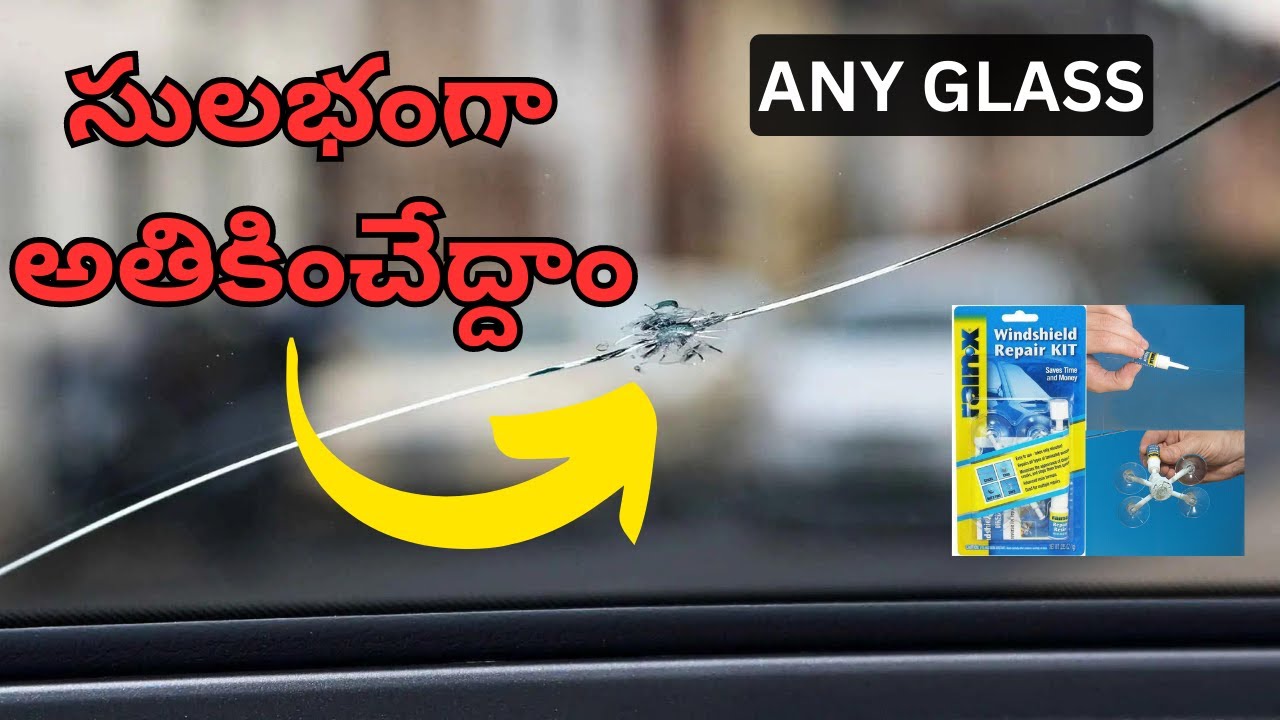 How to repair a Windshield Crack or Chip | Car Windshield Crack Problem ...