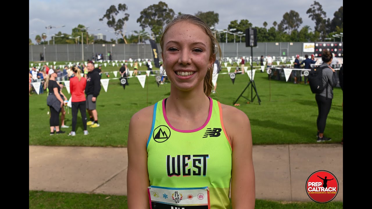 Village Christian's Mia Barnett at the 2019 FootLocker Cross Country ...