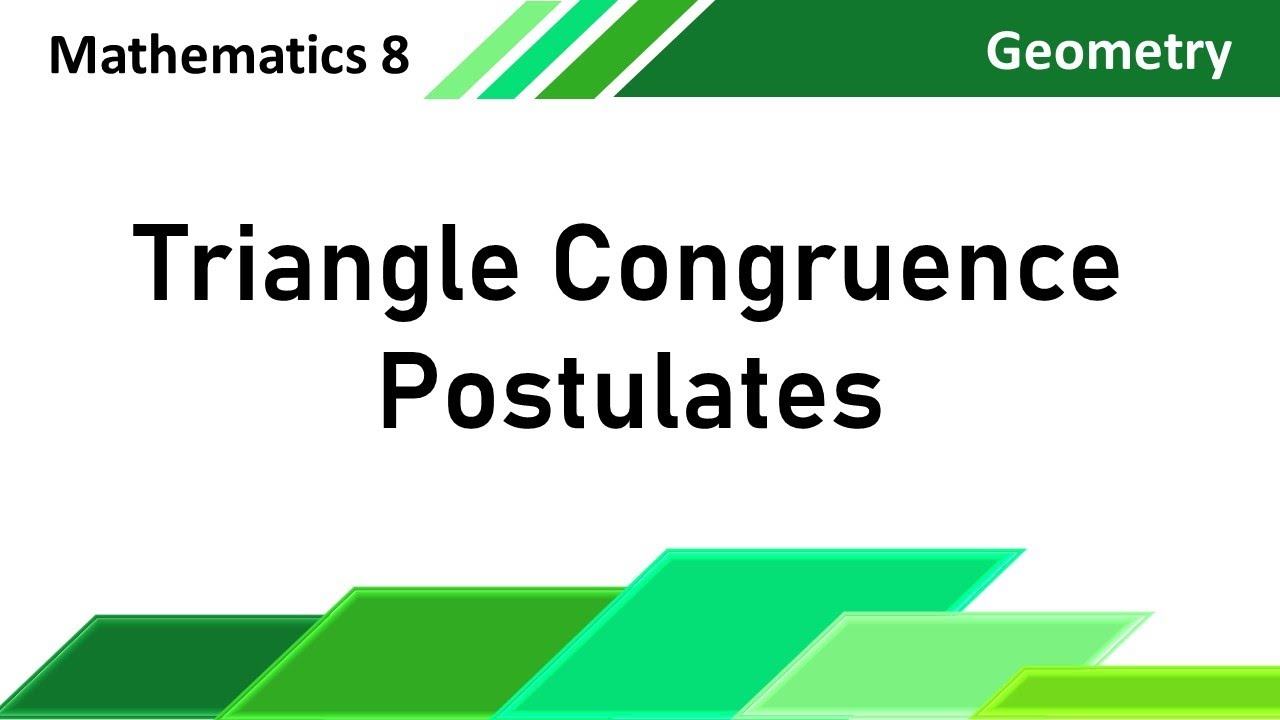 Triangle Congruence Postulates - YouTube