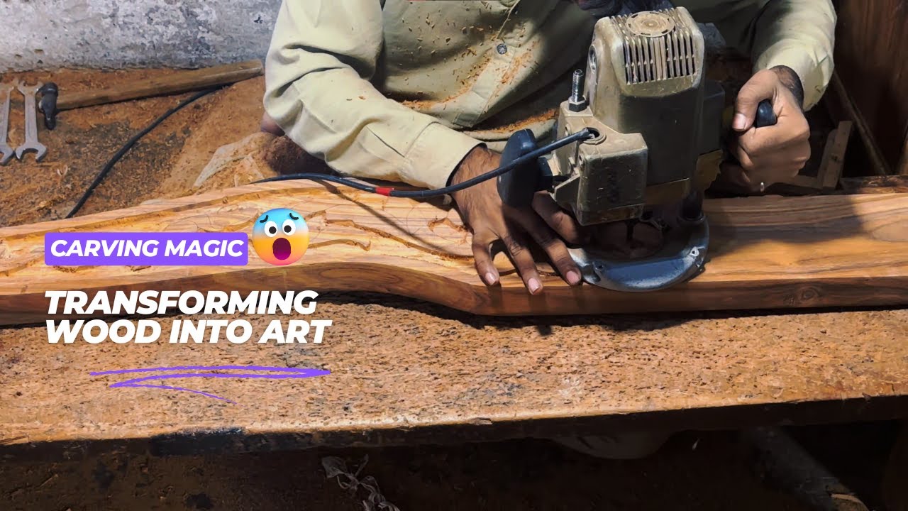 Carving Magic: Transforming Wood into Art 🎨 - YouTube