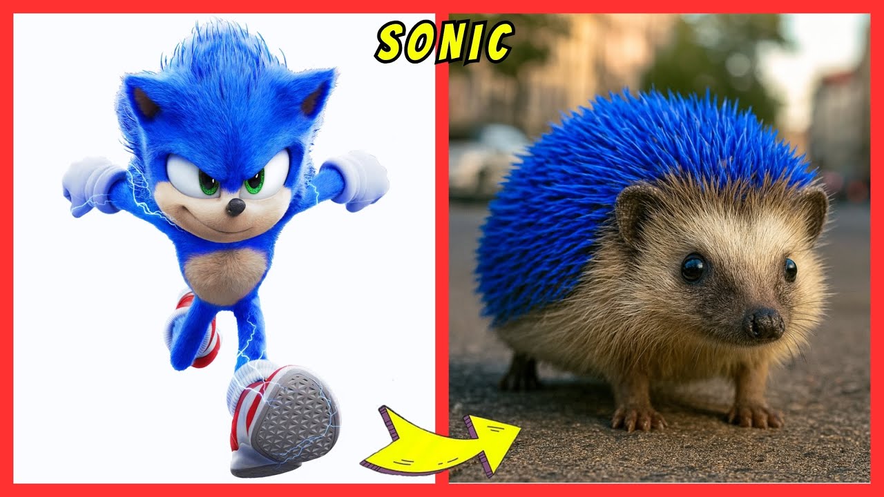 🦔 Sonic The Hedgehog 3 Characters In Real Life 🌍🎬⚡ - YouTube