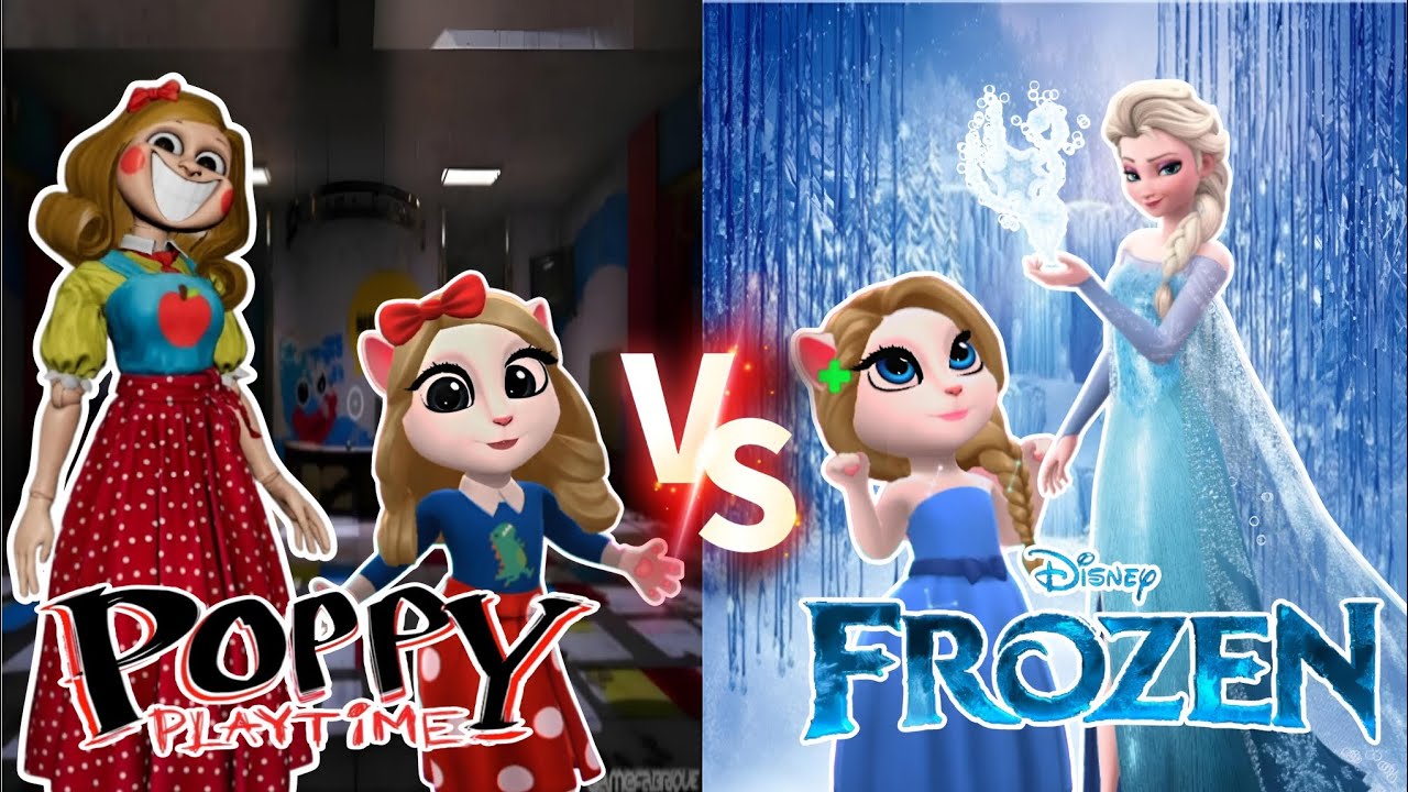 my taking angel new (poppy playtime miss dilight vs ice queen frozen ...