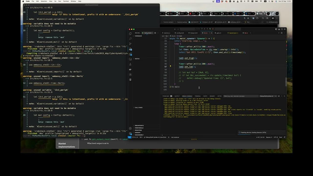 Part 1: RAK3372 STM32WLE5 Blinky with Rust Embassy - YouTube