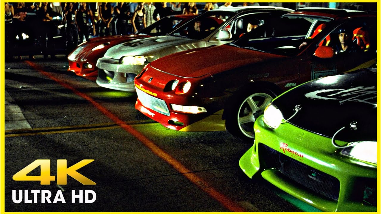 The Fast And The Furious (2001) - First Race Scene [Open Matte 4K UHD ...