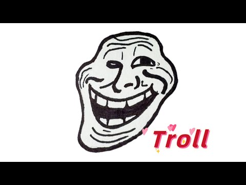 How to draw Troll | Roblox Evade #drawing - YouTube