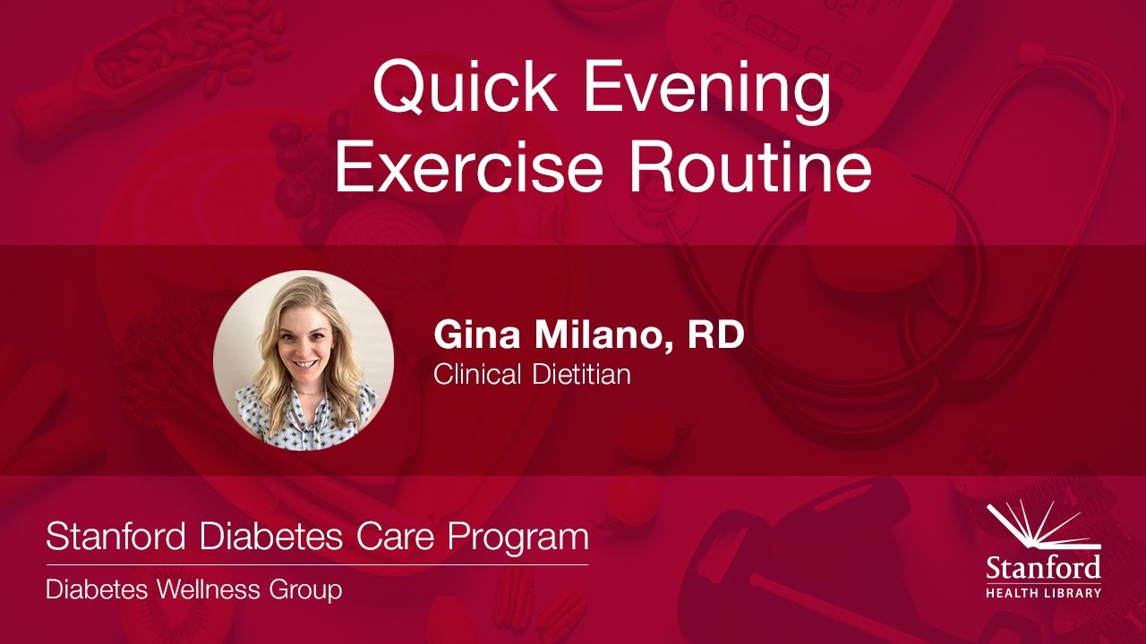 Quick Evening Exercise Routine with Gina Milano, RD - YouTube