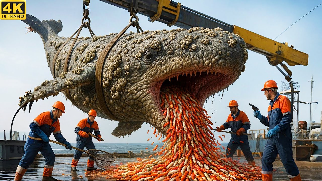 Heroic Team Saves Giant Extinct Livyatan Whale Covered With Sabellid ...