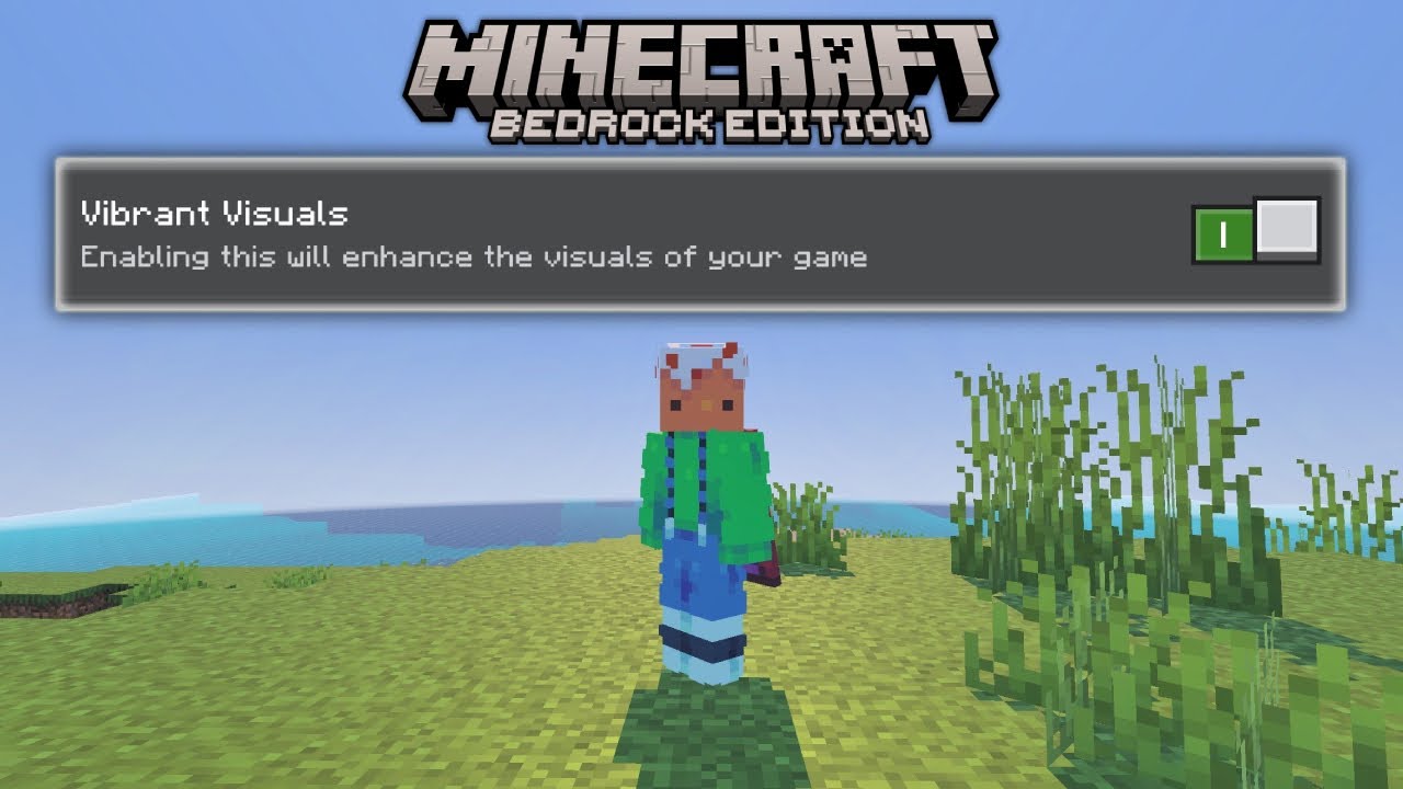 How to Get VIBRANT VISUALS in Minecraft Bedrock (Mobile) | Easy ...
