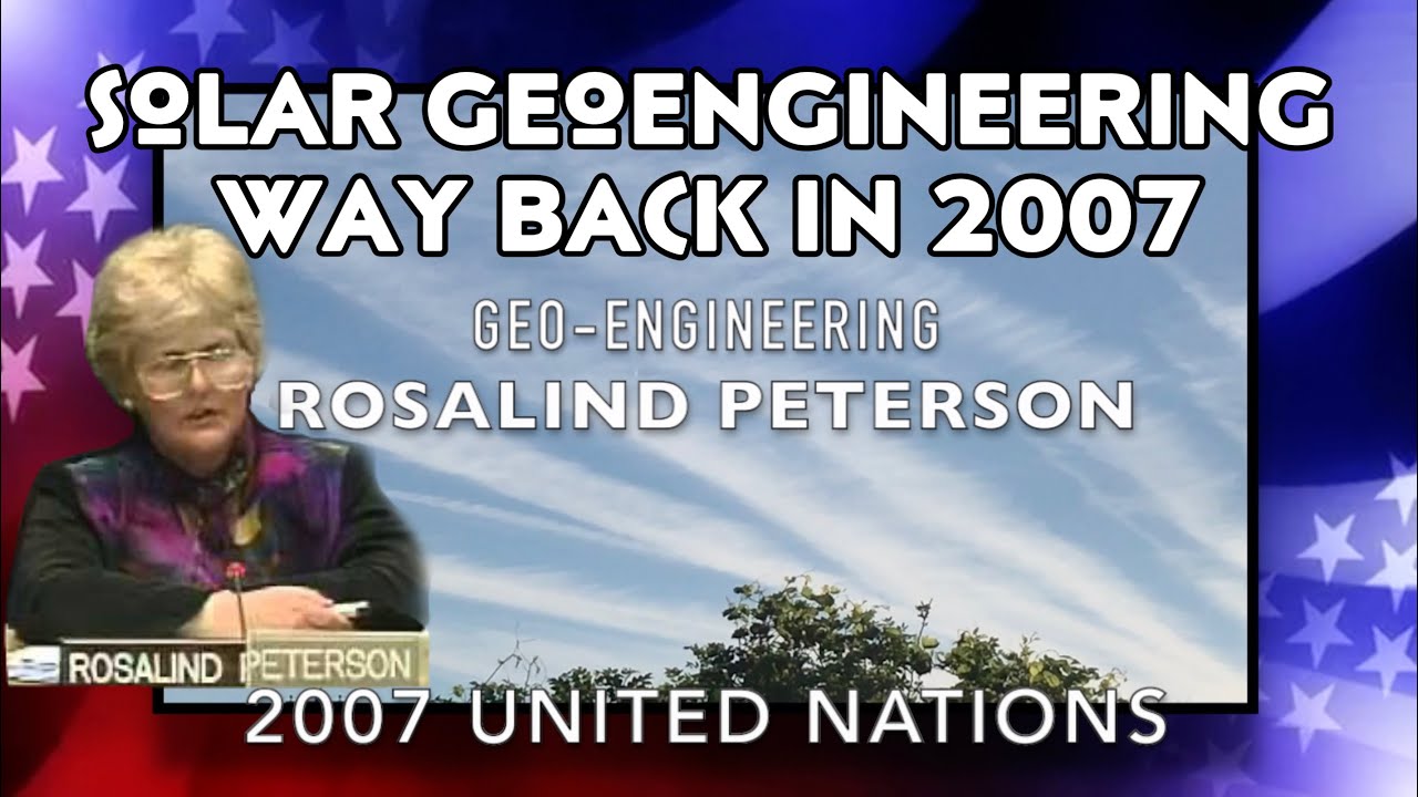 Rosalind Peterson 2007 United Nations - Geoengineering (Full Speech ...