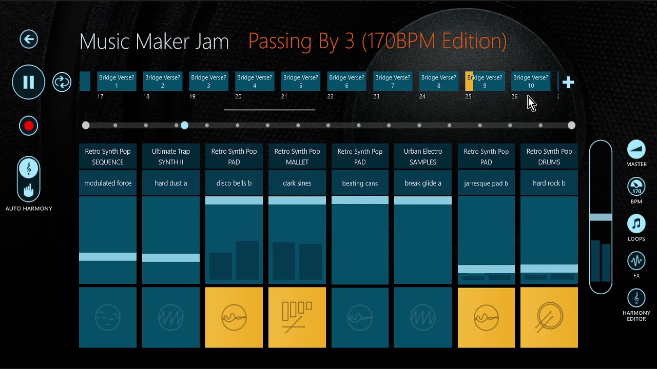 (Music Maker Jam) [Experimental] Passing By 3: Offshoot (170BPM Edit ...
