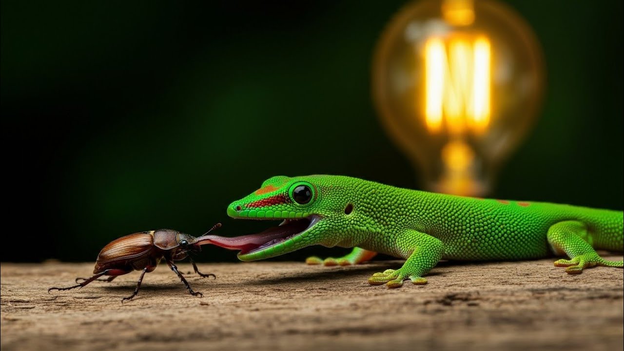 Gecko learns to eat from my hand - YouTube