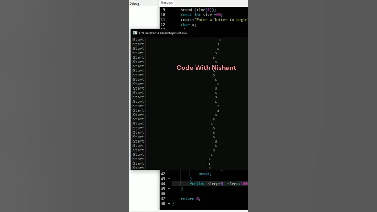 Console Animation App In C++ #shorts #shortvideo #short #viral #cpp #code #coding - YouTube