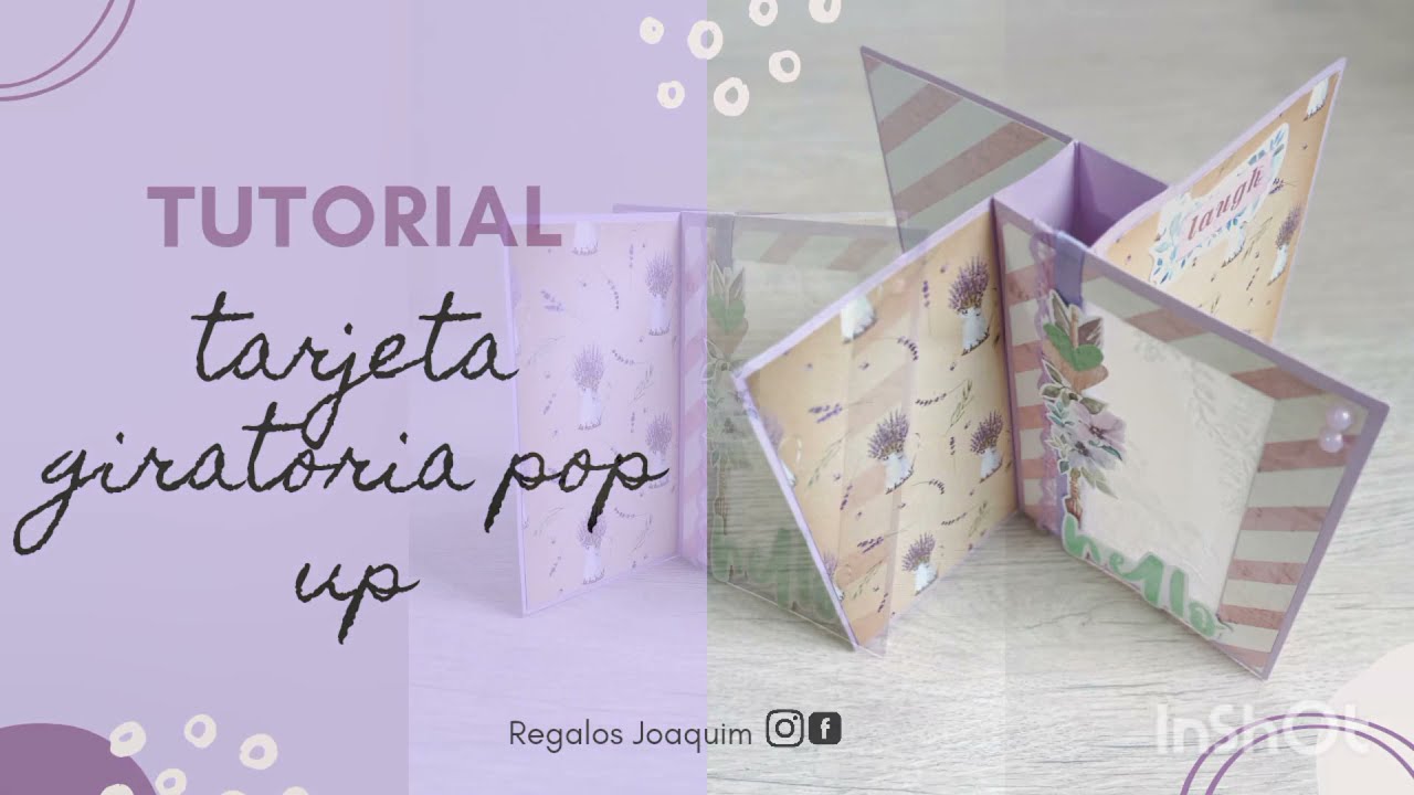TUTORIAL Tarjeta giratoria pop up | PinWheel card Tutorial - YouTube