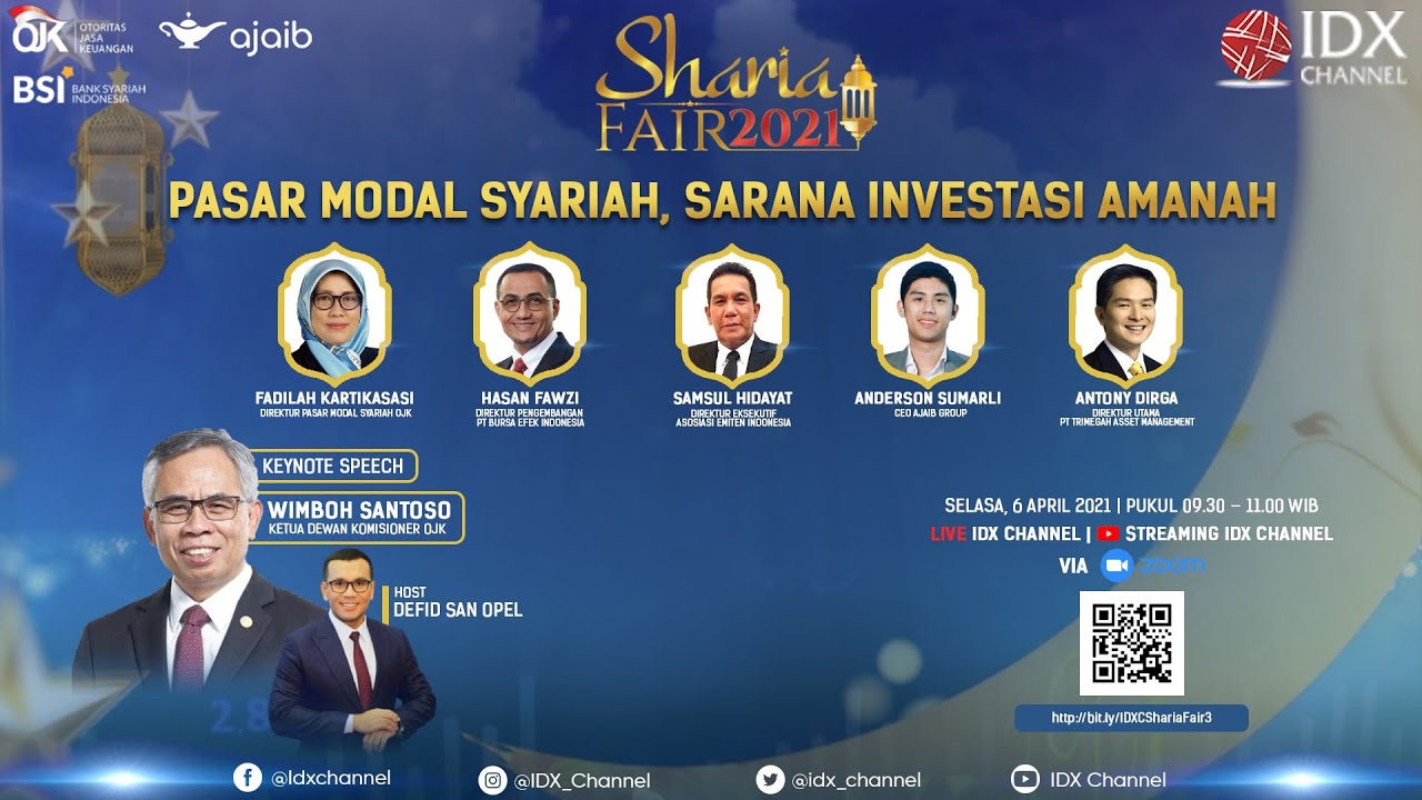 Pasar Modal Syariah, Sarana Investasi Amanah - Sharia Fair 2021 - YouTube