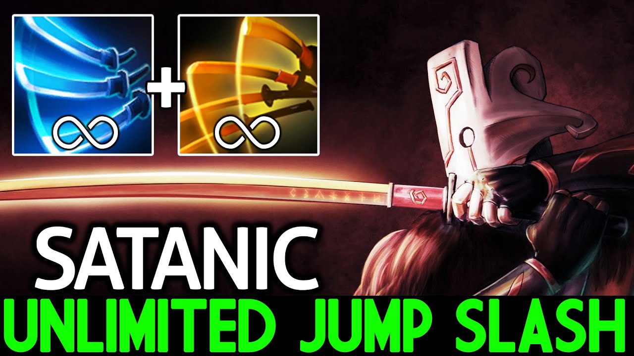 SATANIC [Juggernaut] Unlimited Slash with Scepter + Max AS Build Dota 2 ...