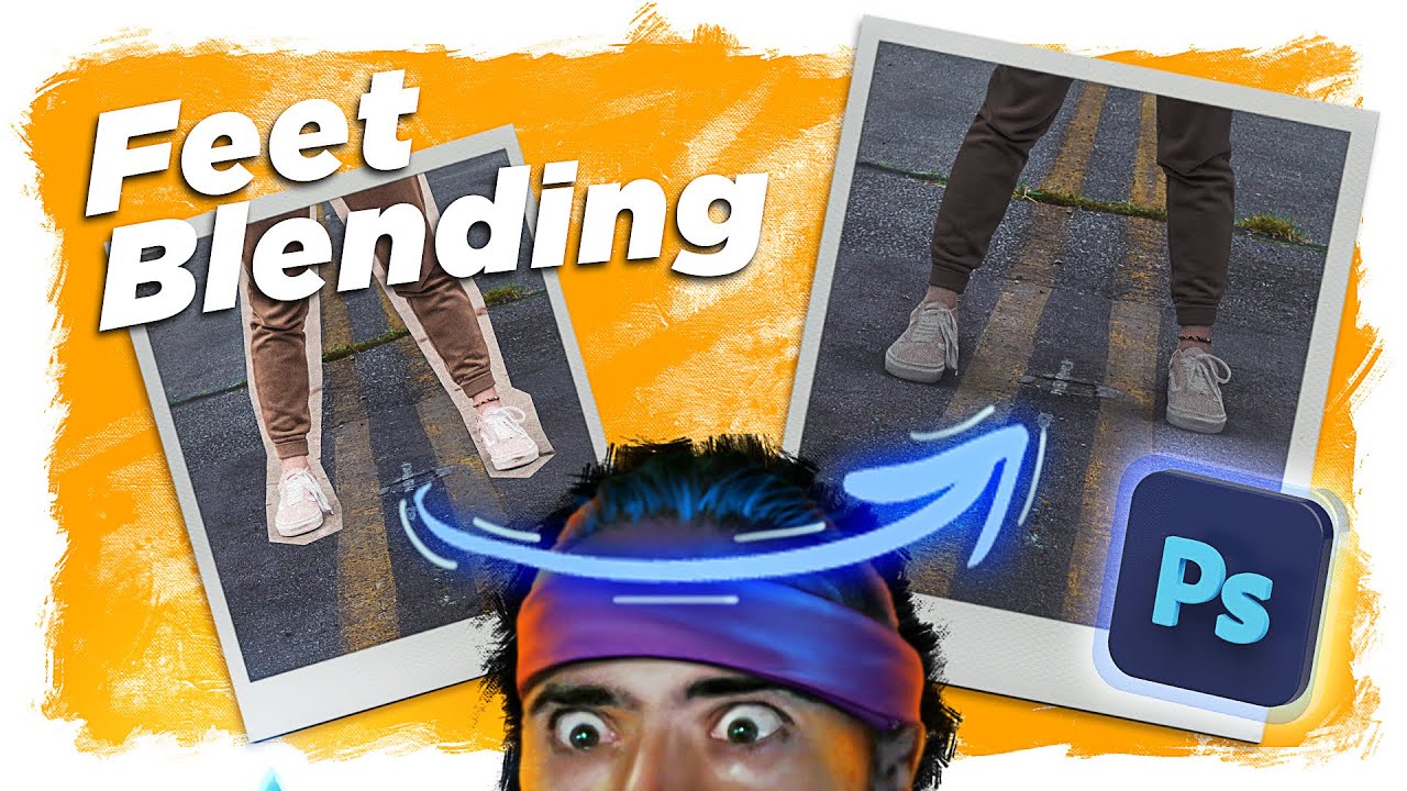 How to blend feet into a scene in Photoshop | Tutorial - YouTube