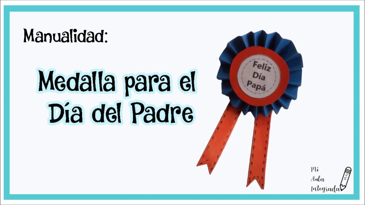 Medalla para el día del padre - YouTube