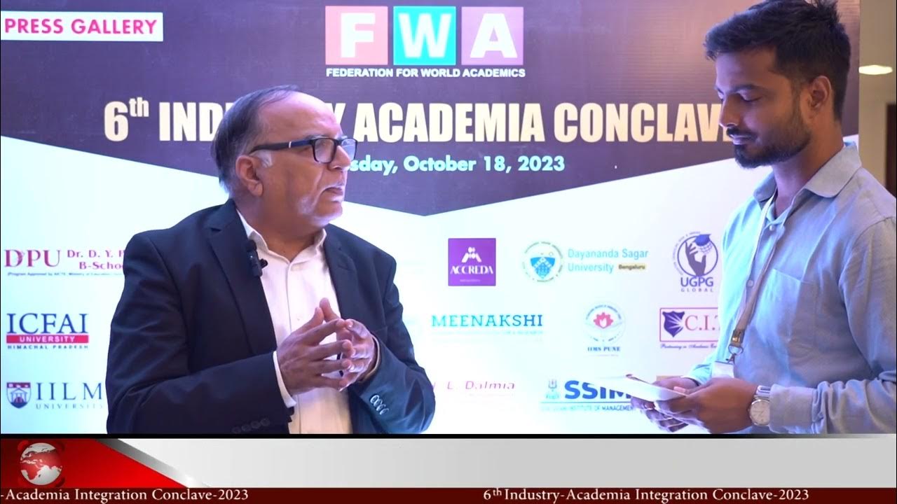 Prof. Rajiv Ahuja, Director, IIT Ropar Interview on Education, UGC Reforms at FWA Conclave-2023 ...