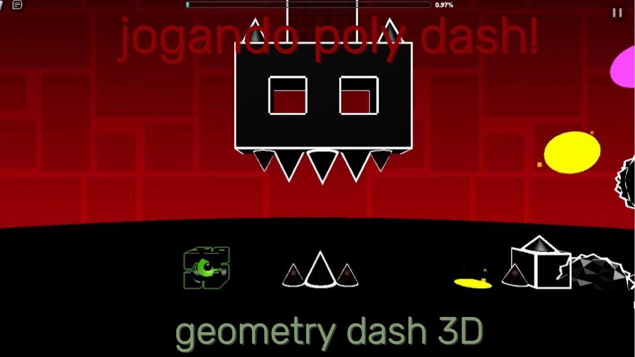 jogando POLY DASH! (geometry dash 3D) - YouTube