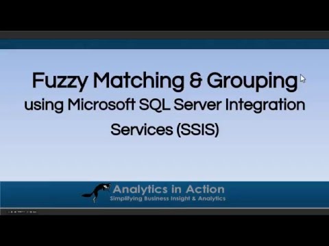 Fuzzy Lookups (Matching) and Fuzzy Grouping using Microsoft Integration Services  (SSIS)