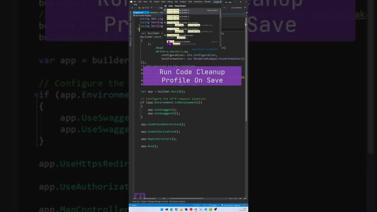Automatically Remove And Sort Usings Visual Studio Short Automatically Remove And Sort Usings Visual Studio Short