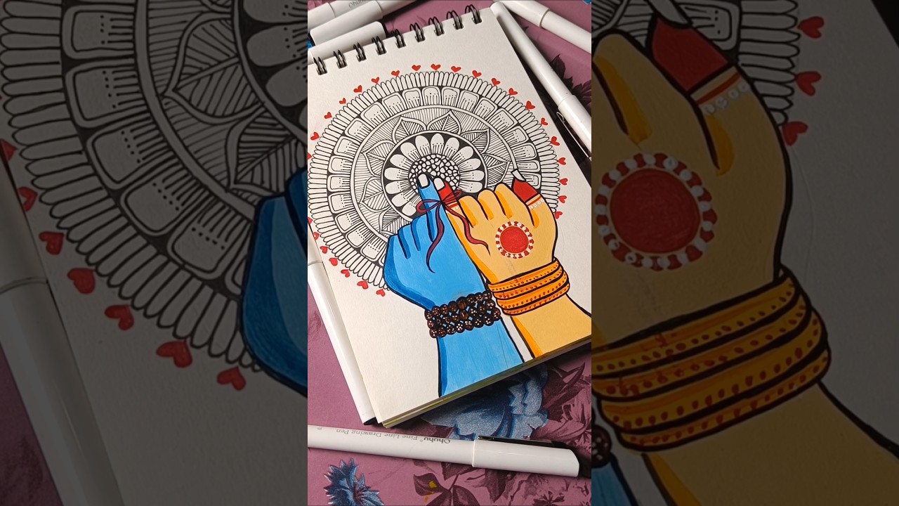 Shiv-Parvati Mandala Art 😍 || Shiv parvati drawing 🎨 ️ #shorts # ...