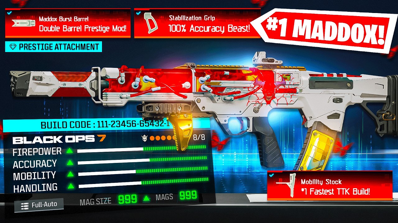 NEW BO7 ECHO PRESTIGE MOD 💥 #1 "MADDOX RFB" CLASS SETUP in BLACK OPS 7 ...