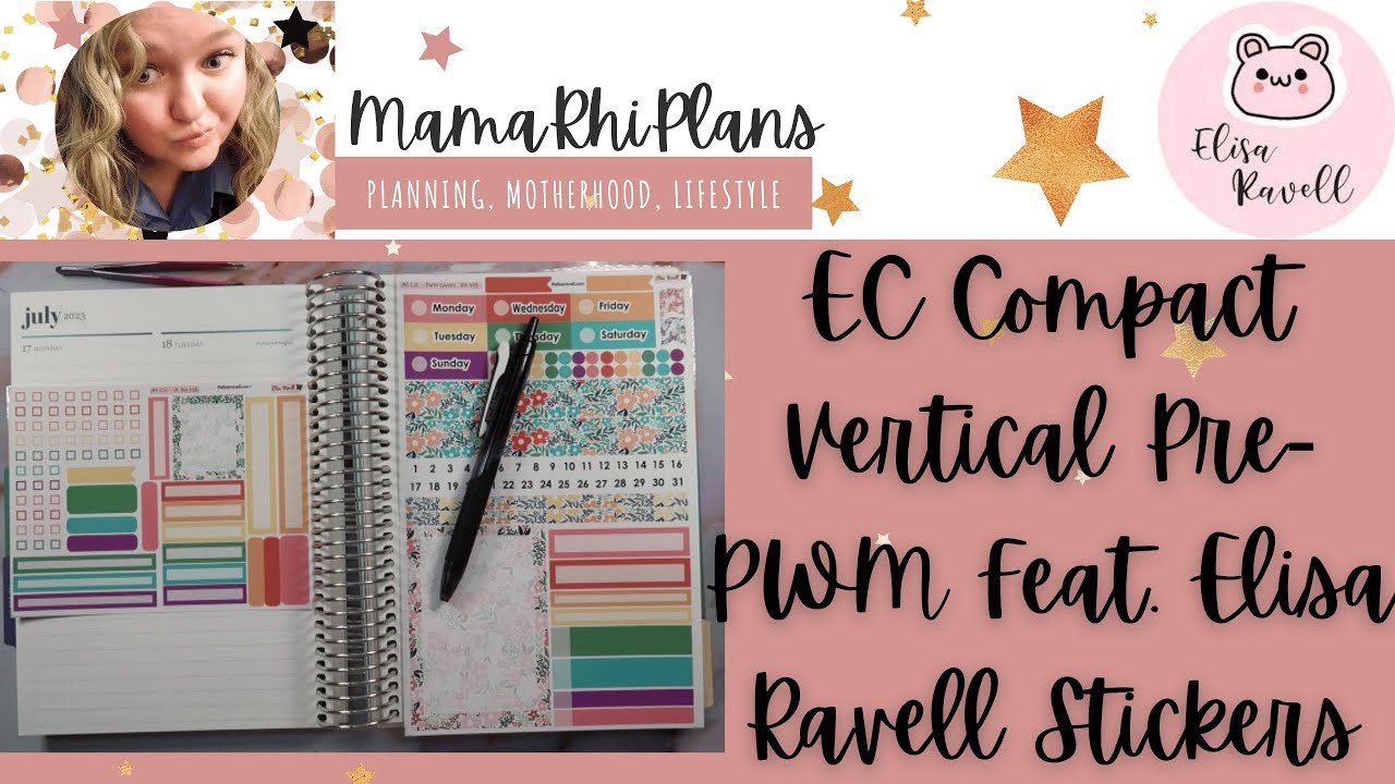 PRE-PLAN WITH ME | ERIN CONDREN COMPACT VERTICAL | FEAT. ELISA RAVELL ...